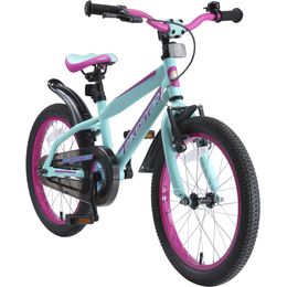 Kinderfahrrad Bikestar "Urban Jungle" Gr. 25, blau (beere, türkis), Fahrräder, Kinder, 25cm, 18 Zoll (45,72cm)