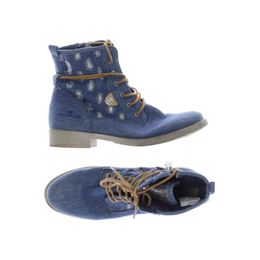 Tom Tailor Damen Stiefelette, blau, Gr. 39