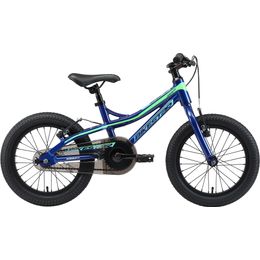 Kinderfahrrad Bikestar "Mountain" Fahrräder Gr. 25cm, 16 Zoll (40,64cm), blau (blau/grün) Kinder