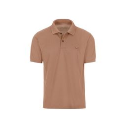 Poloshirt TRIGEMA "TRIGEMA DELUXE Piqué" Gr. L, braun (haselnuss) Damen Shirts