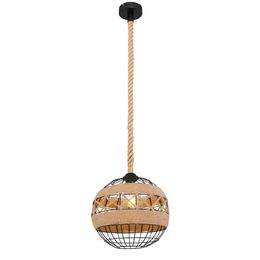 Globo Lighting - ULLEU - Hängeleuchte Metall schwarz, 1x E27