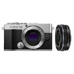 Olympus E-P7 Silber + M.ZUIKO DIGITAL ED 14-42mm F3.5-5.6 EZ Schwarz | ✔️ Kamera Express Premium