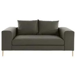 2-Sitzer OTTO products "Finnja" Sofas Gr. B/H/T: 187cm x 83cm x 103cm, Struktur fein, grün 2-Sitzer-Sofa Sofas mit Recycling-Bezug