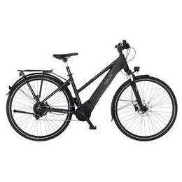 E-Bike Fischer FAHRRAD "VIATOR 6.0i Damen 504" E-Bikes Gr. 49cm, 28 Zoll (71,12cm), silberfarben (graphit metallic matt) Pedelec, Elektrofahrrad für Damen