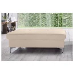 Hocker exxpo - SOFA FASHION "Florenz" Gr. B/H/T: 136cm x 46cm x 70cm, Material, beige (perle) Polsterhocker Hocker