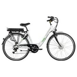 Zündapp E-Bike ZÜNDAPP "Z503" E-Bikes Gr. 49cm, 28 Zoll (71,12cm), weiß (grün, weiß) Pedelec, Elektrofahrrad für Damen u. Herren