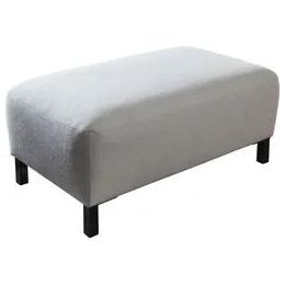 Hockerbank Places of Style "Trapani" Hocker Gr. B/H/T: 109cm x 46cm x 65cm, Struktur, grau (platin) Polsterbank Polsterhocker passend zum Ecksofa "Trapani", Soft Clean-Bezug leicht zu reinigen