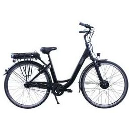 E-Bike Hawk BIKES "eCity Wave" E-Bikes Gr. 46cm, 28 Zoll (71,12cm), schwarz Pedelec, Elektrofahrrad für Damen u. Herren