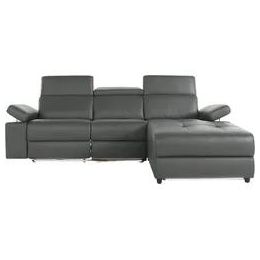 Ecksofa Places of Style "Kilado, L-Form", grau, B:259cm H:98cm T:163cm, Sofas, mit Relaxfunktion, verstellbarer Armlehne, Kopfteilverstellung