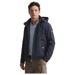 Marc O'Polo Outdoorjacke MARC O'POLO "mit abnehmbarer Kapuze" Gr. L, blau Herren Jacken