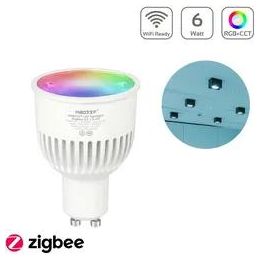 MiBoxer Zigbee 3.0 + 2.4G RGB+CCT LED Spot 6W GU10 FUT106ZR