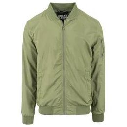 Allwetterjacke Urban Classics "Urban Classics Herren Light Bomber Jacket" Gr. L, grün (olive) Herren Jacken