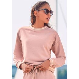 Lascana Sweatshirt pink Gr. 32/34 für Damen. Bequem. Nachhaltig.