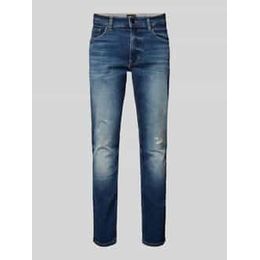 BOSS Orange Regular Fit Jeans mit Label-Patch Modell 'DELAWARE'