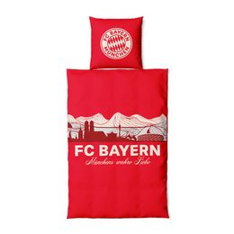 FC Bayern München FC Bayern Bettwäsche Autumn Collection - Rot