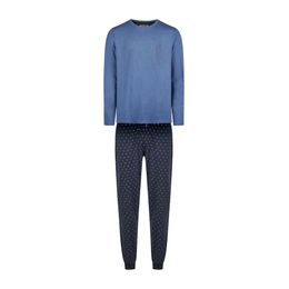 Phil & Co. Berlin Pyjama ' Cozy Classic ' Herren Gr&ouml;&szlig;e L blau / dunkelblau