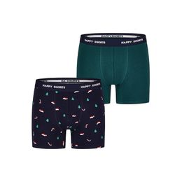 Happy Shorts Boxer shorts 'Xmas' male Blue, Green size S