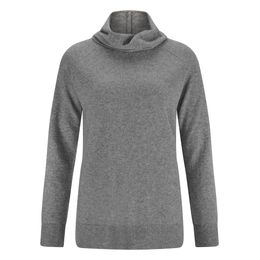 CASH-MERE.CH Kaschmir Pullover Damen Gr&ouml;&szlig;e S grau