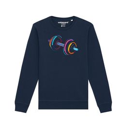 Watapparel Sweatshirt ' 80s Hantel ' male Blue size 4XL