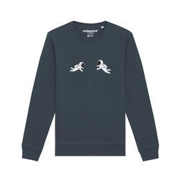 Watapparel Sweatshirt 'Space love' male Grey size XS