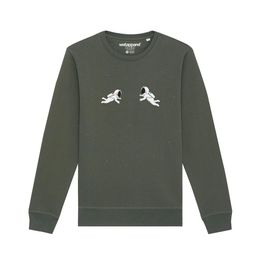 Watapparel Sweatshirt 'Space love' male Green size L