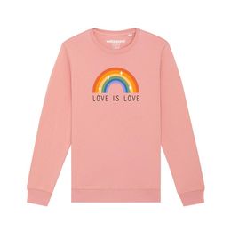 Watapparel Sweatshirt ' Love is Love ' male Pink size M