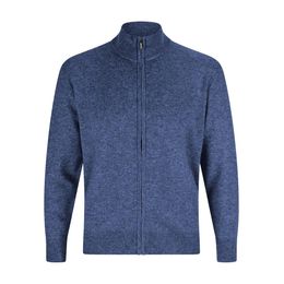 CASH-MERE.CH Kaschmir Strickjacke Herren Gr&ouml;&szlig;e S taubenblau