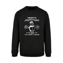 F4NT4STIC Sweatshirt 'Frostys Snowflake Cafe Retro Christmas Sign' male Black size XXXL