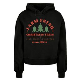 F4NT4STIC Sweatshirt 'Christmas Trees Collegiate Warm and Cozy' Damen Gr&ouml;&szlig;e M mischfarben / schwarz
