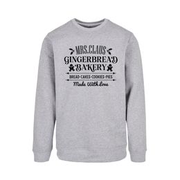 F4NT4STIC Sweatshirt 'Santas Gingerbread Bakery' Herren Gr&ouml;&szlig;e XL graumeliert / schwarz