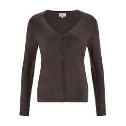 CASH-MERE.CH Kaschmir Strickjacke Damen Gr&ouml;&szlig;e XL taupe