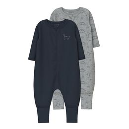 name it Schlafanzug Jungen Gr&ouml;&szlig;e 68 navy / graumeliert