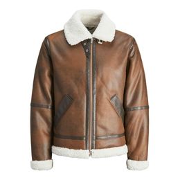 Jack & Jones JACK & JONES Jacke 'JORCole' Herren Größe XS braun / schoko / weiß