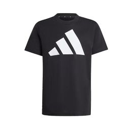 adidas Sportswear Sportshirt 'Essentials' Mädchen Größe 164 schwarz / weiß