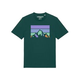 Watapparel Shirt 'Retro Landscape' male Green size XS