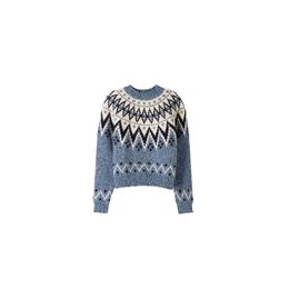 Bershka Pullover Damen Größe S beige / blau / nachtblau