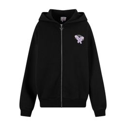 Felicious Zip-Up Hoodie 'Lucky Girl' female Black size XL