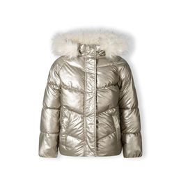 MINOTI Winterjacke M&auml;dchen Gr&ouml;&szlig;e 152/158 gold / wei&szlig;