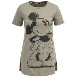 Course Shirt 'Mickey Mouse' Damen Gr&ouml;&szlig;e M khaki / schwarz
