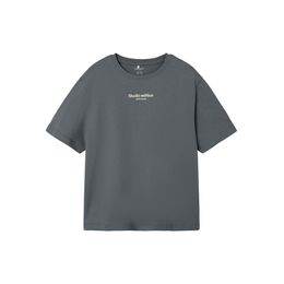 name it T-Shirt 'NKMBrody' Jungen Größe 146/152 dunkelgrau / weiß