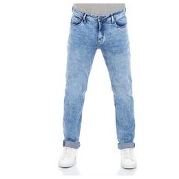 DENIMFY Jeans Herren Stretch Straight Fit DFMiro Straight Fit Normaler Bund Reißverschluss L 34