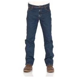 Wrangler Texas Stretch Herren Jeans Regular Fit Blau Normaler Bund Reißverschluss W 36 L 36