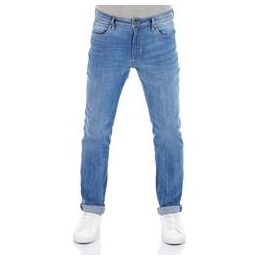 DENIMFY Jeans Herren Stretch Straight Fit DFMiro Straight Fit Normaler Bund Reißverschluss L 30