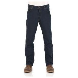 Wrangler Texas Stretch Herren Jeans Regular Fit Blau Normaler Bund Reißverschluss W 36 L 36