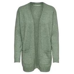 Only Damen Strickjacke ONLLESLY L/S OPEN CARDIGAN Basil Grau XS