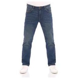 Tom Tailor Jeans Herren Stretch lang Straight Fit Marvin Straight Fit Blau Tint Normaler Bund Reißverschluss L 34