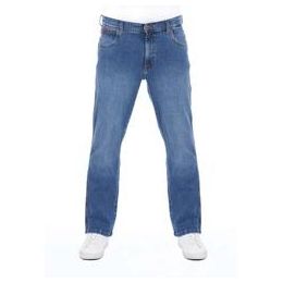 Wrangler Herren Jeans Texas Stretch Regular Fit Regular Fit Blau Whirl Normaler Bund Reißverschluss L 36