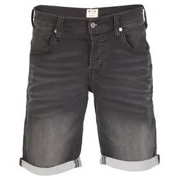 Mustang Jeans Shorts Herren Stretch Kurz Regular Fit Chicago Real X Regular Fit Grau Normaler Bund Knopfleiste W 30