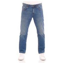 Tom Tailor Jeans Herren Stretch lang Straight Fit Marvin Straight Fit Clean Mid Blau Normaler Bund Reißverschluss L 30