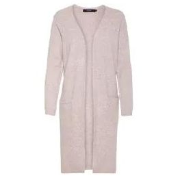 Véro Moda Vero Moda Damen Strickjacke VMDOFFY LS LONG OPEN CARDIGAN Rosa Grau S